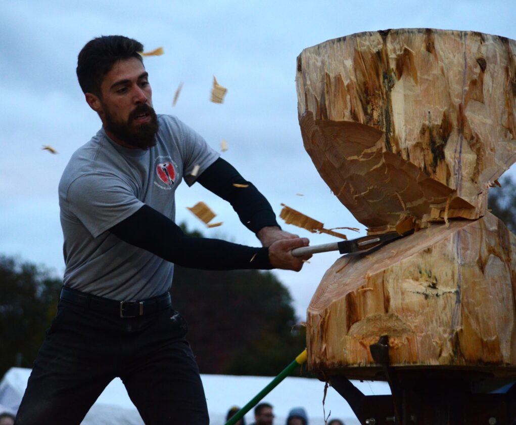 Lumberjack competition in the heart of the Allegheny National Forest ...
